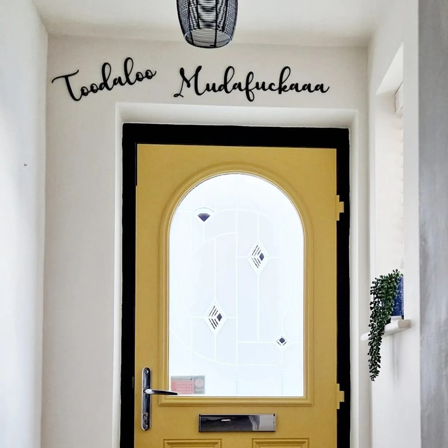 Toodaloo Mudafuckaaa Script Wall Sign – The Little Red Hut